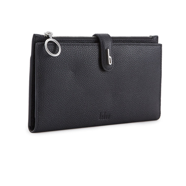 ANDREA WALLET PEBBLE BLACK