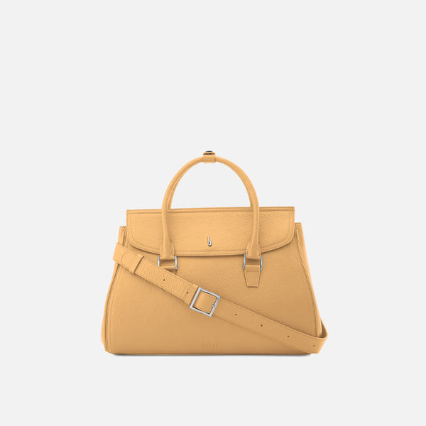 COCO SATCHEL LARGE PEBBLE BISQUE