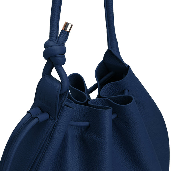 INA BAG LARGE PEBBLE NAVY